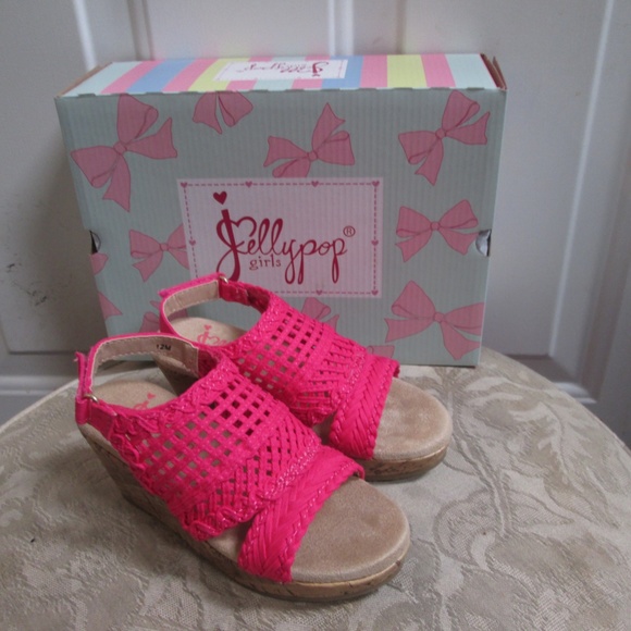 Jellypop | Shoes | New Jellypop Girls Pink Kid Hestia Wedge Sandals Sz 2m | Poshmark